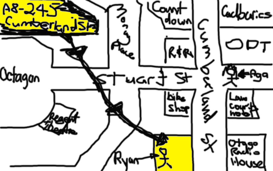 Map to my flat - Ryan Hellyer